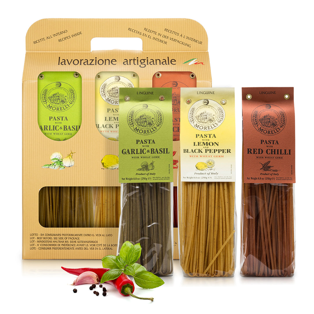 Morelli Tri Colored Linguine Pasta – Mercato Di Bellina